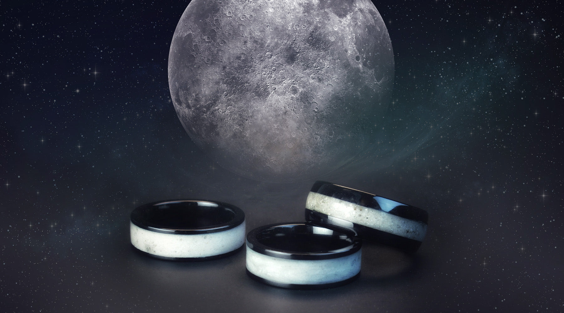 Lunar Meteorite Rings - Celestial Rex