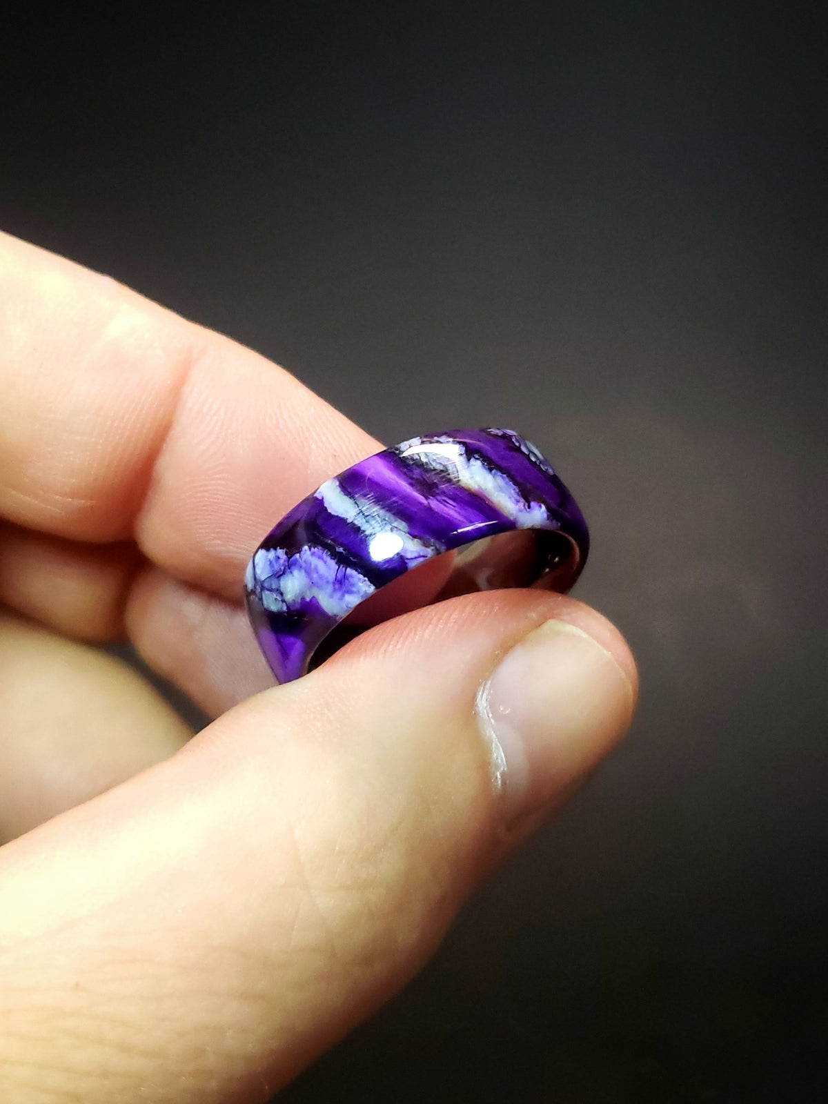 Purple Mammoth Tooth Ring - Celestial Rex