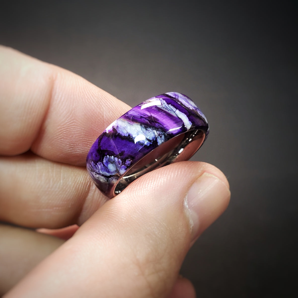 Purple Mammoth Tooth Ring - Celestial Rex