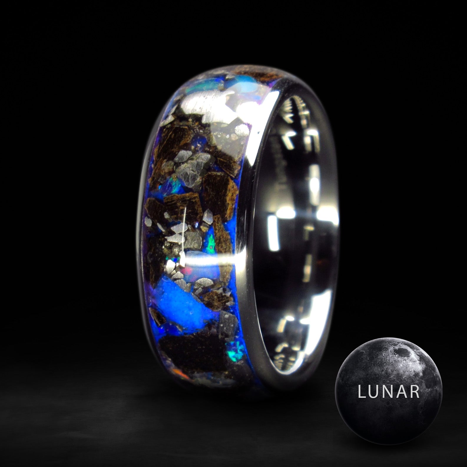 Lunar Meteorite Rings - Celestial Rex