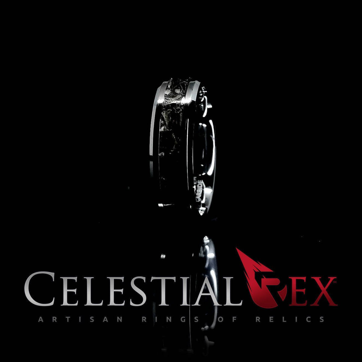 Space Rex - 6mm Beveled T-Rex & Meteorite - Celestial Rex